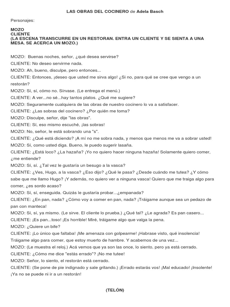 Obras Adela Basch | PDF | Ocio