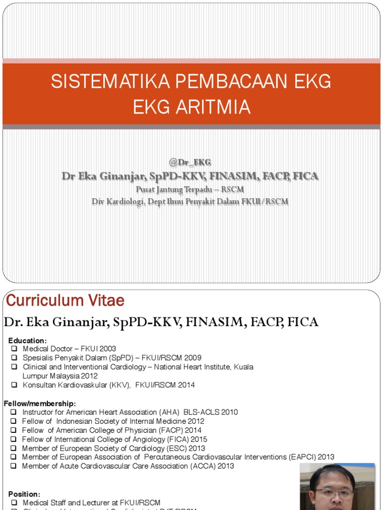 Intepretasi EKG (DR Eka) | PDF | Electrocardiography | Cardiovascular Physiology