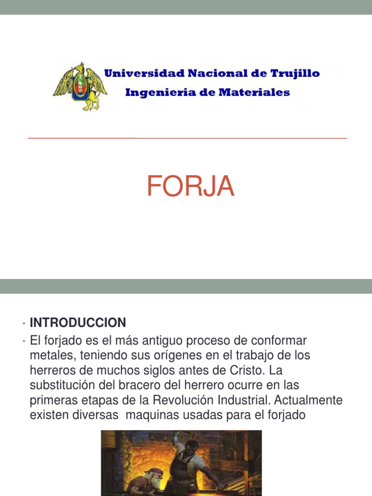 La Forja | PDF | Forjar | Ingeniería de Edificación