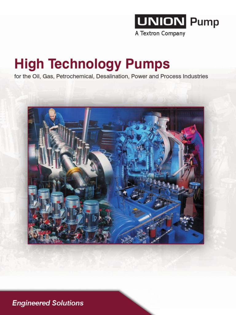 Brochure Bombas Union Pump | PDF | Barrel (Unit) | Pump
