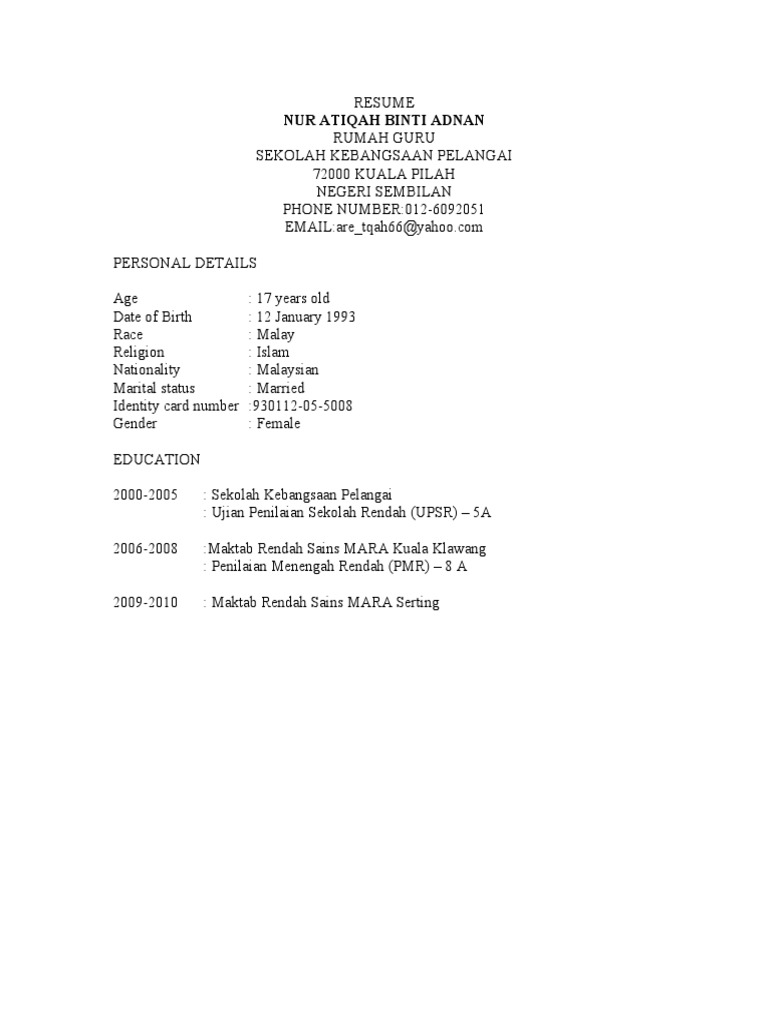 Resume Atiq | PDF