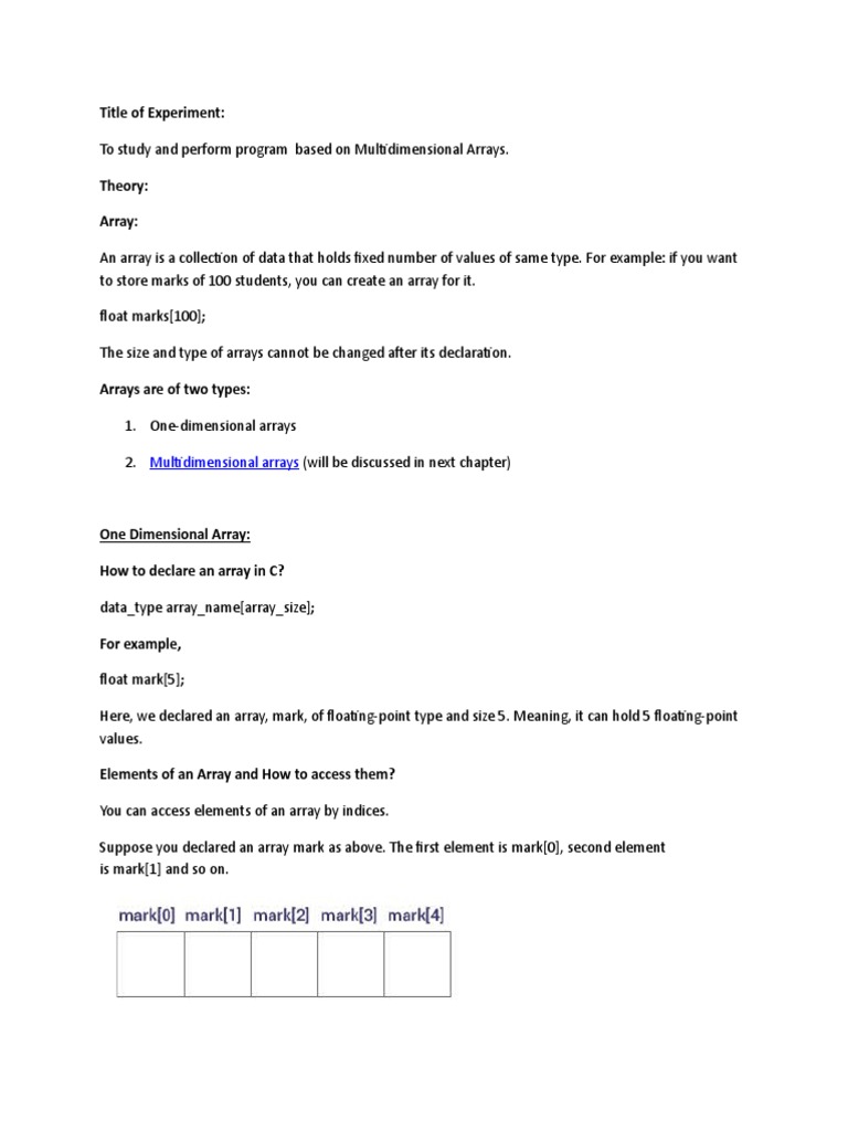 Understanding Multidimensional Arrays: A Guide to Declaring ...