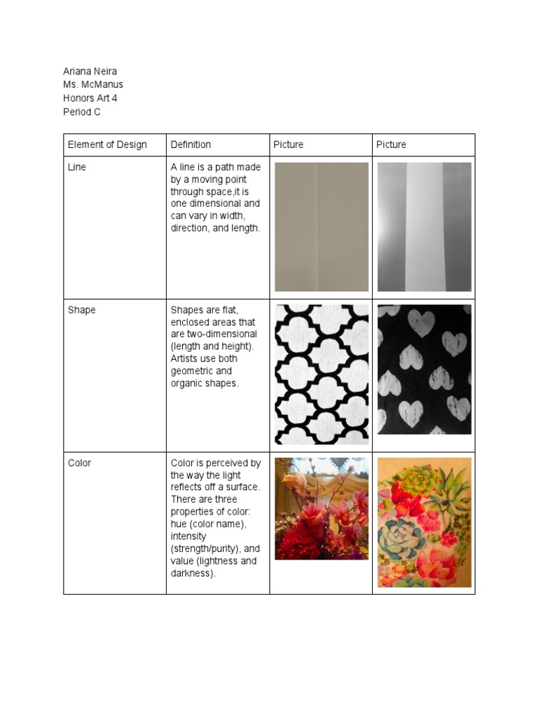 Elements and Principles of Design | PDF | Composition (Visual Arts ...