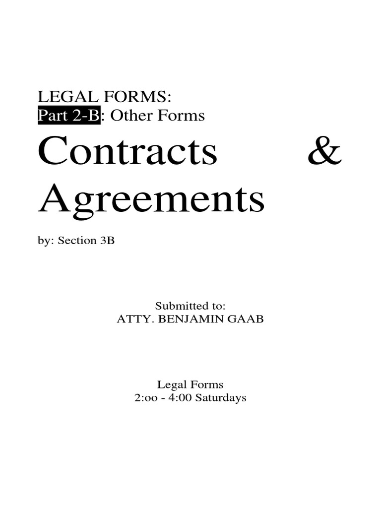 Legal Forms-Contracts and Agreements | PDF | Lease | Deed
