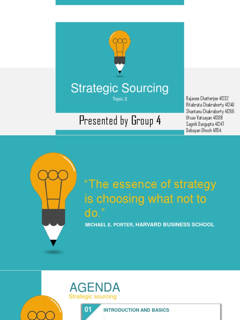 Strategic Sourcing: Key Concepts and Process | PDF | Career & Growth