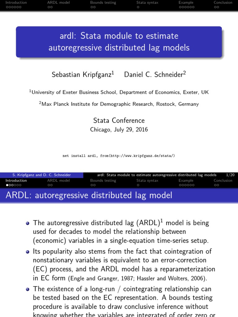 Ardl Model | PDF | Akaike Information Criterion | Ordinary Least Squares