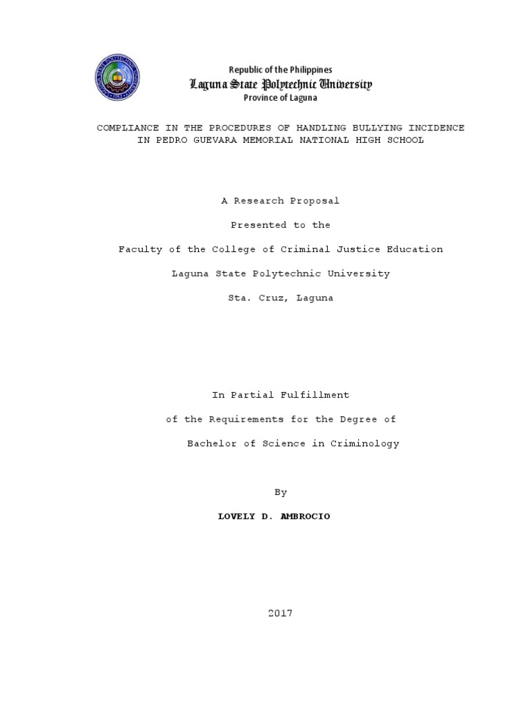 Laguna State Polytechnic University: Republic of The Philippines ...