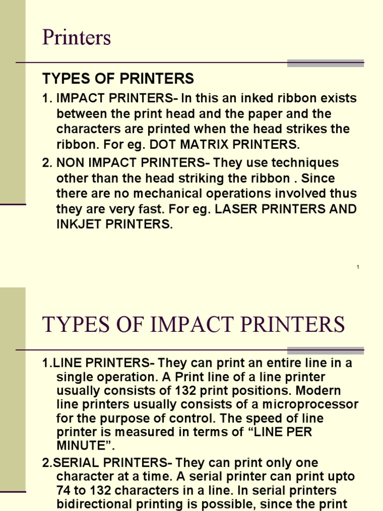Printer Presentation | PDF | Printer (Computing) | Manufactured Goods