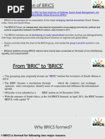 Political Science Project On BRICS | PDF | Bric | Economic Growth