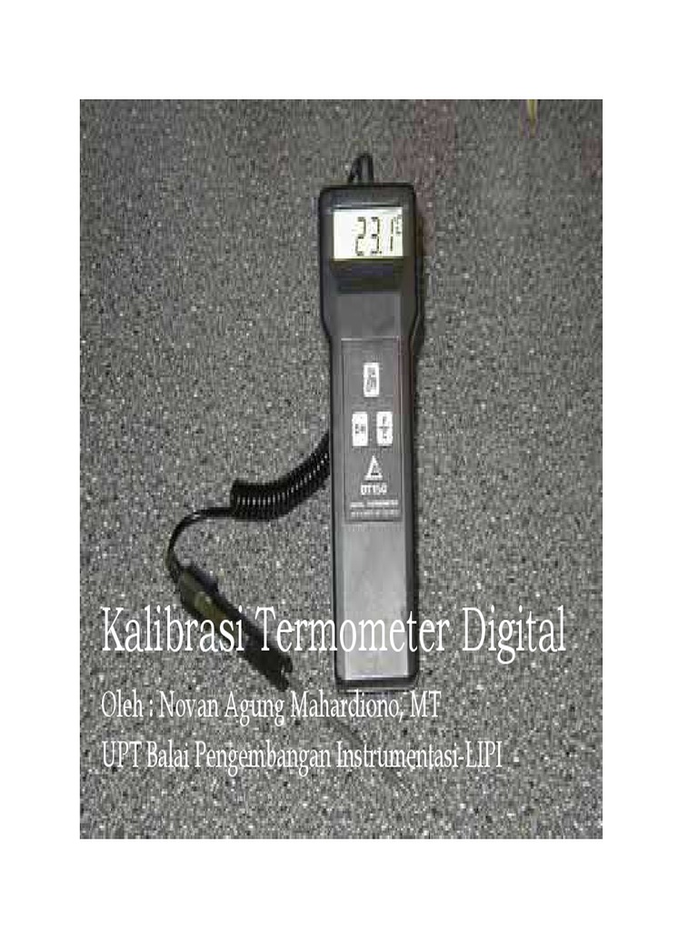 Kalibrasi Termometer Digital (Compatibility Mode) | PDF