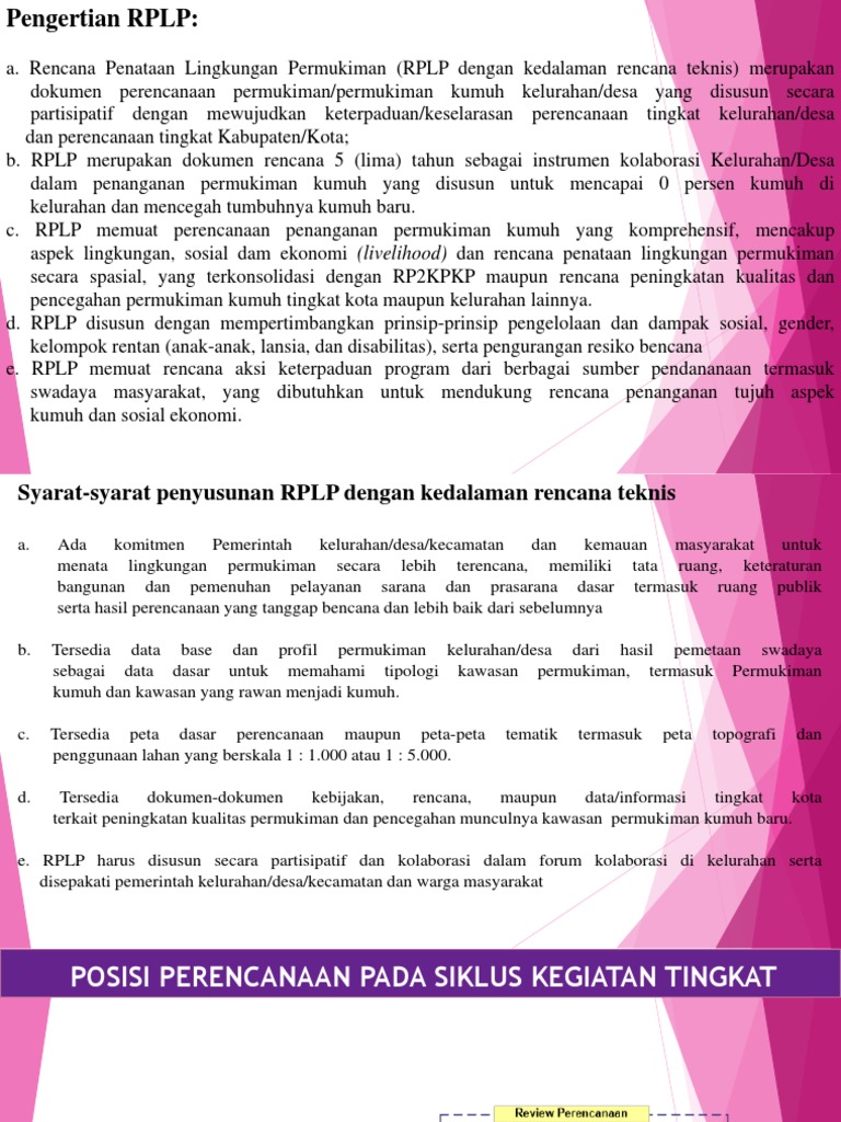 MB Tahapan Penyusunan RPLP | PDF