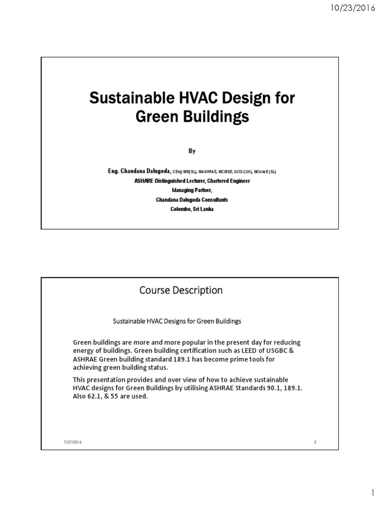 3 Sustainable Hvac Design Fro Green Building PDF | Download Free PDF ...