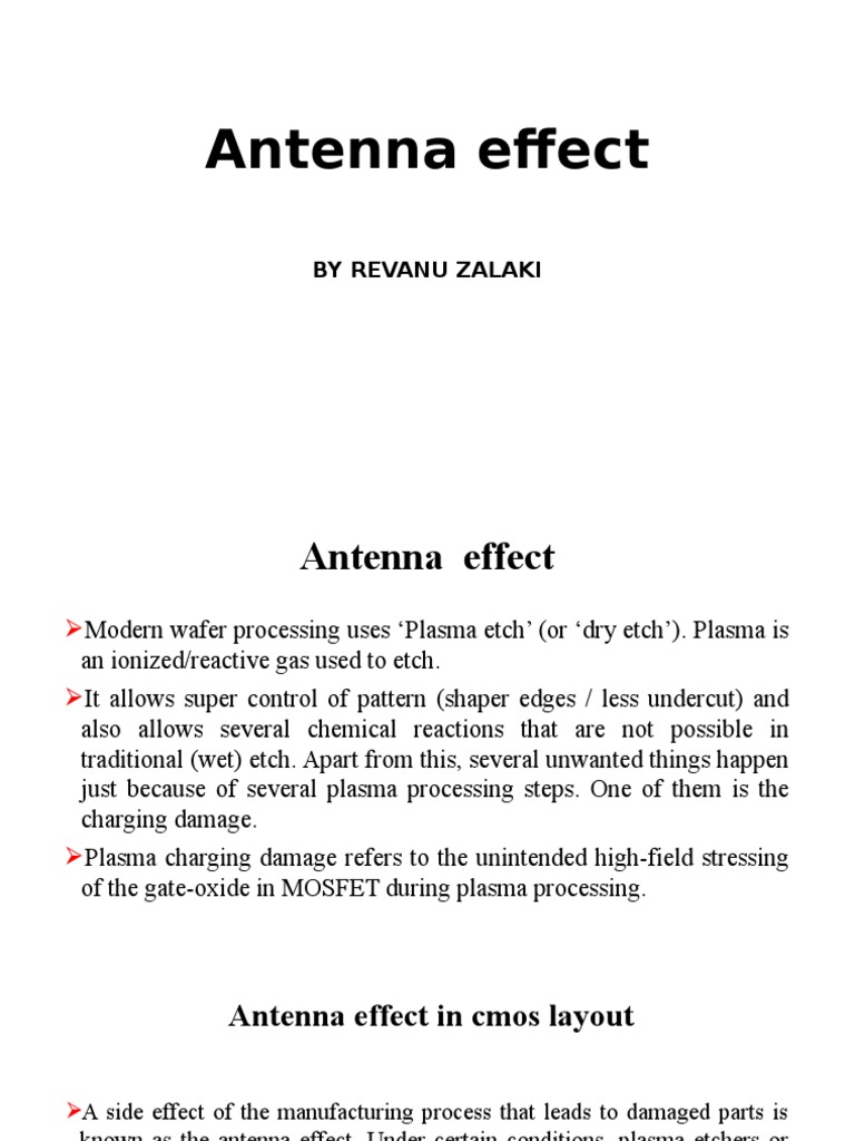 Antenna Effect | Download Free PDF | Logic Gate | Diode
