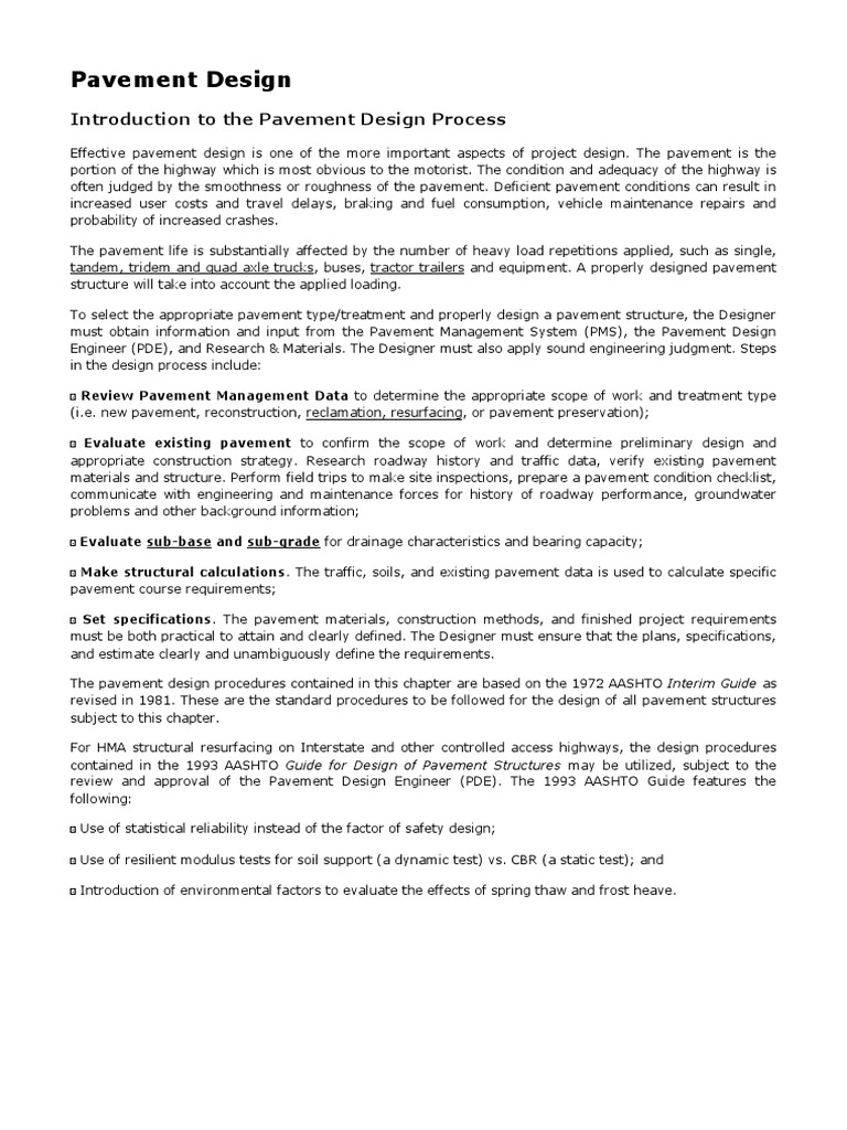 Pavement Design | PDF | Road Surface | Transport Infrastructure