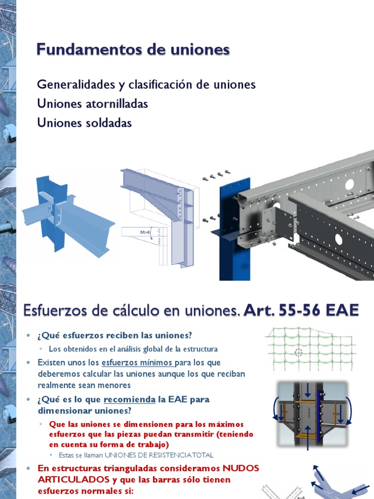 Fundamentos de Uniones | PDF | Rigidez | Tornillo