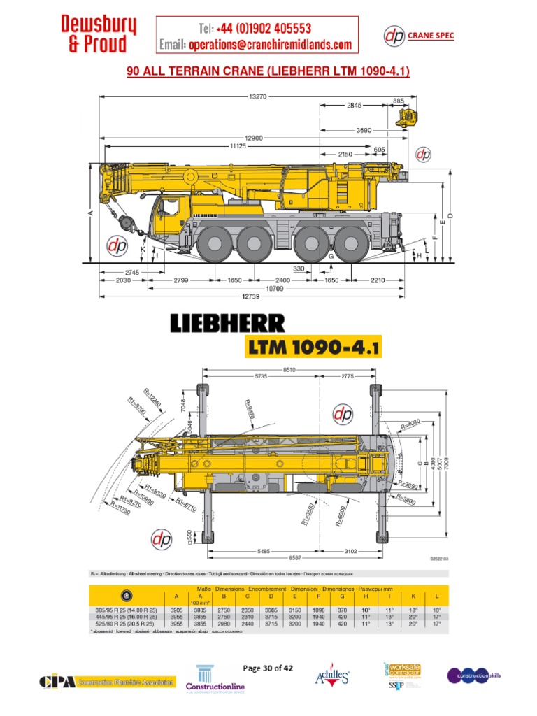 Liebherr LTM 1090 4.1 PDF | PDF