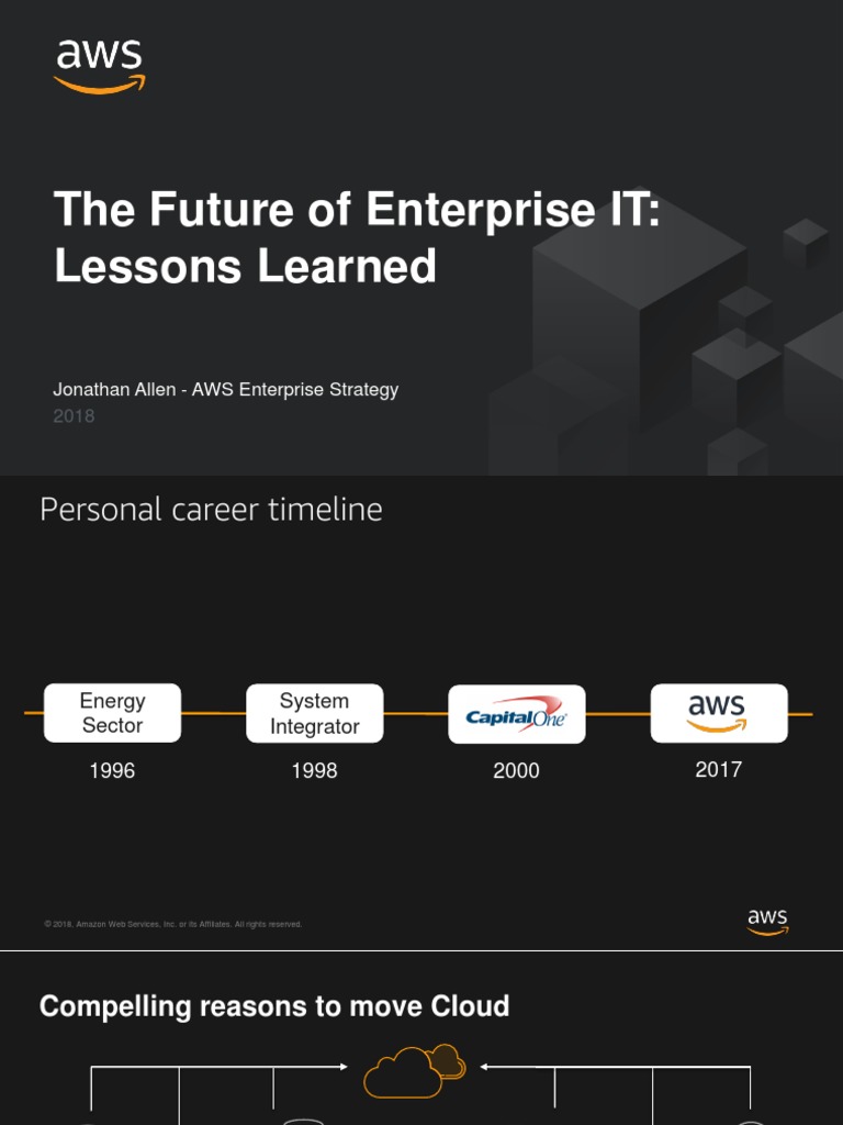 The Future of Enterprise IT: Lessons Learned: Jonathan Allen - AWS Enterprise Strategy | PDF ...