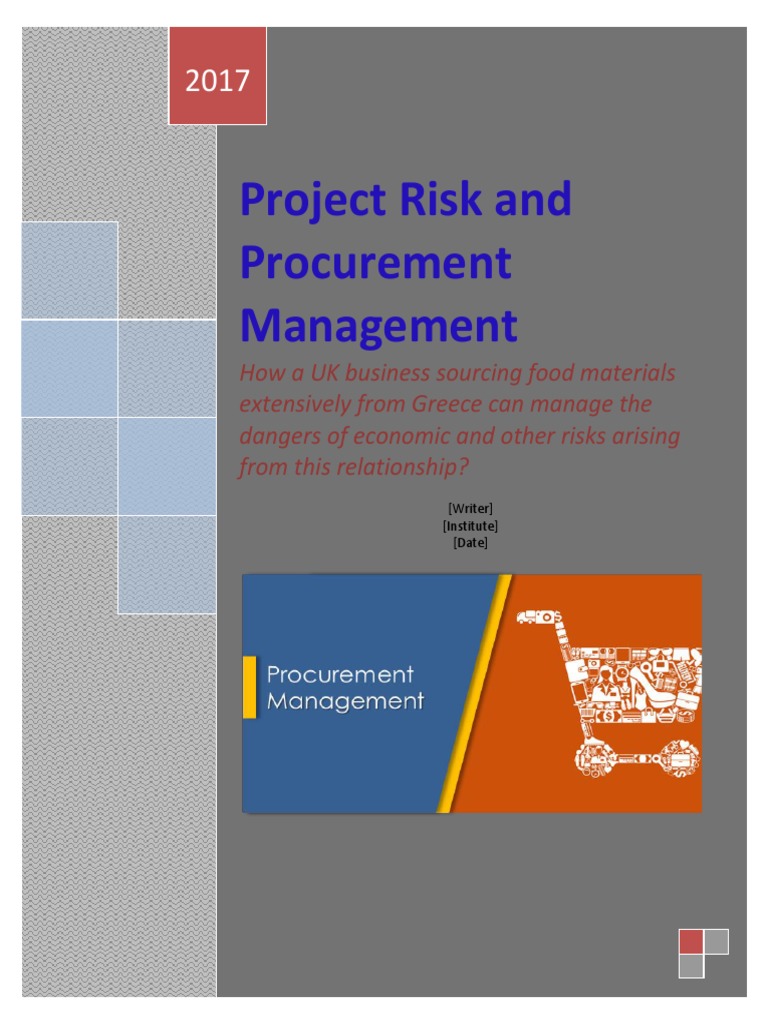 Project Risk and Procurement Assignment | PDF | Supply Chain | Supply ...
