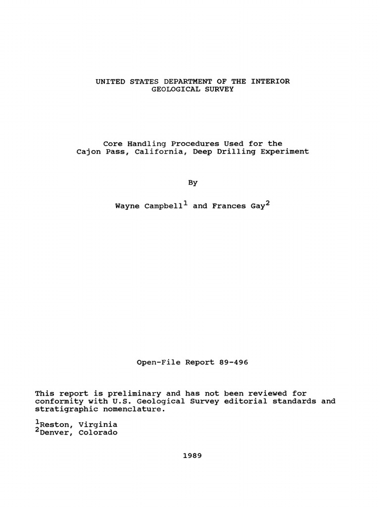 Core Handling Prosedur | PDF | Gamma Ray | Drilling Rig