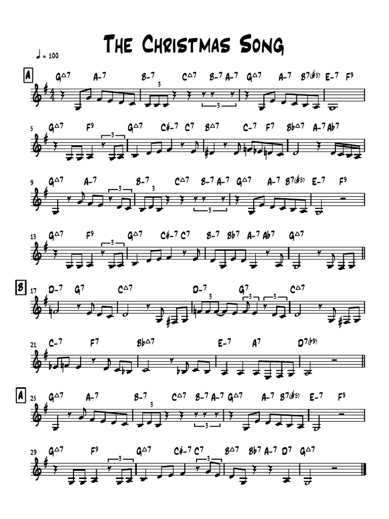The Christmas Song Lead Sheet | PDF