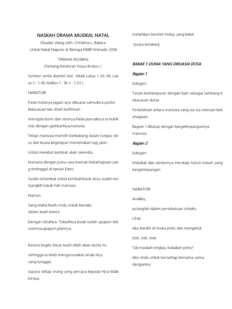 Drama Musikal Natal | PDF