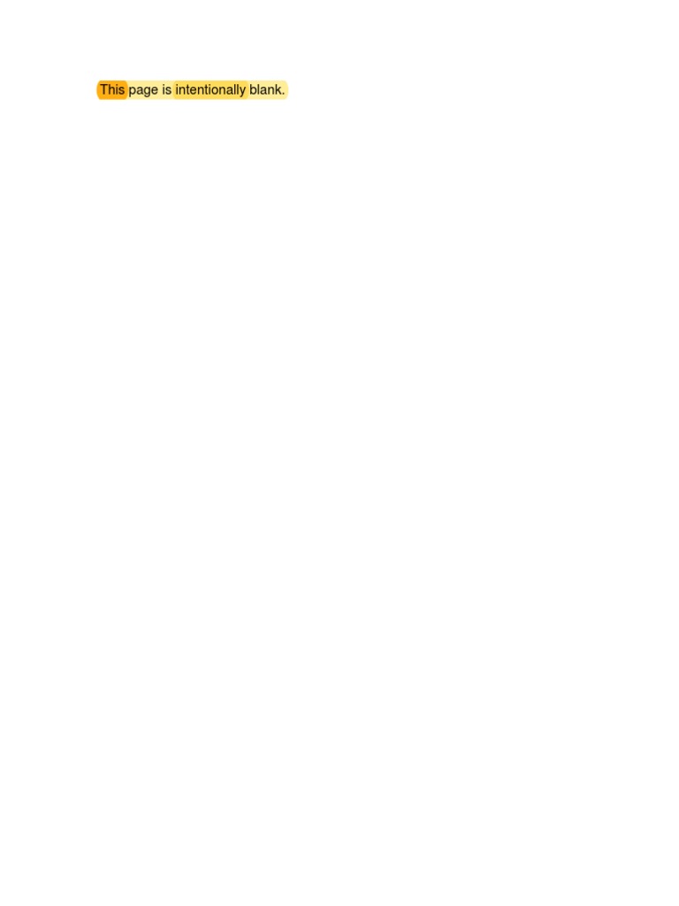 Intentionally Blank Page Notice | PDF