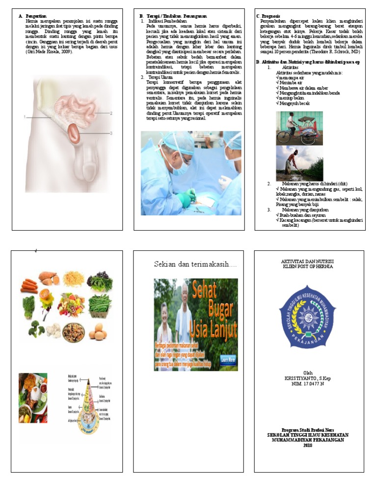 Nutrisi dan Aktivitas Pasca Operasi Hernia | PDF
