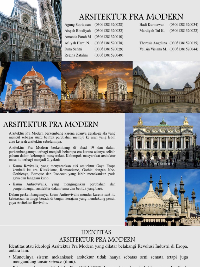 Arsitektur Pra Modern | PDF
