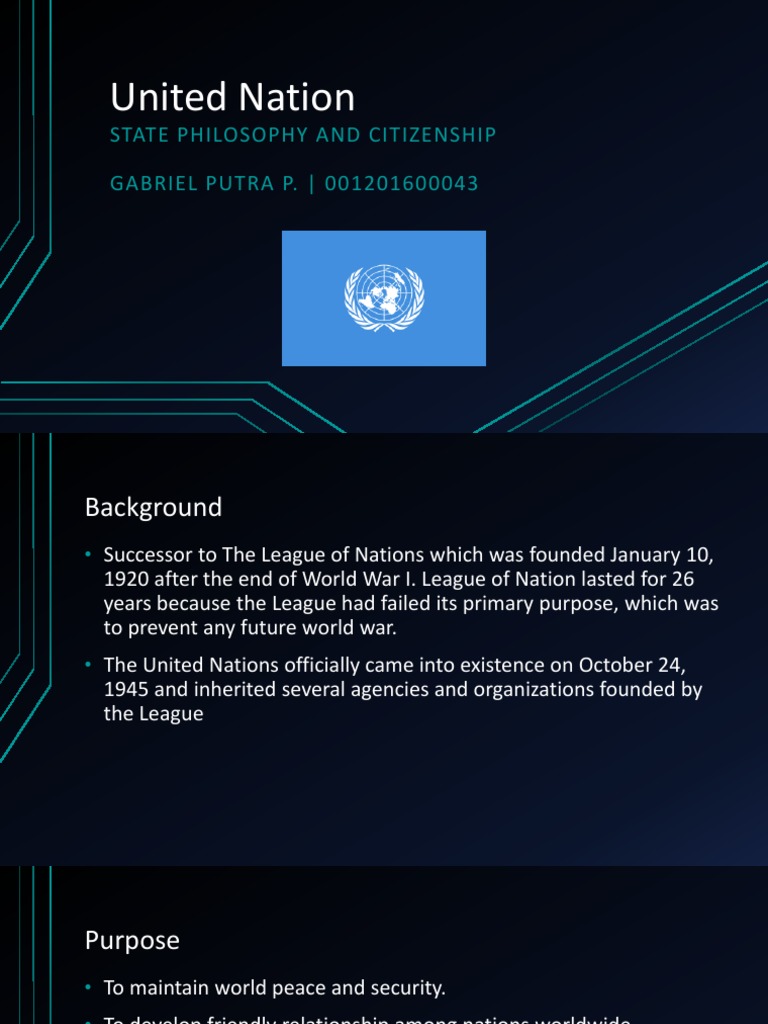 An Overview of the Structure, Purpose and Role of the United Nations in ...