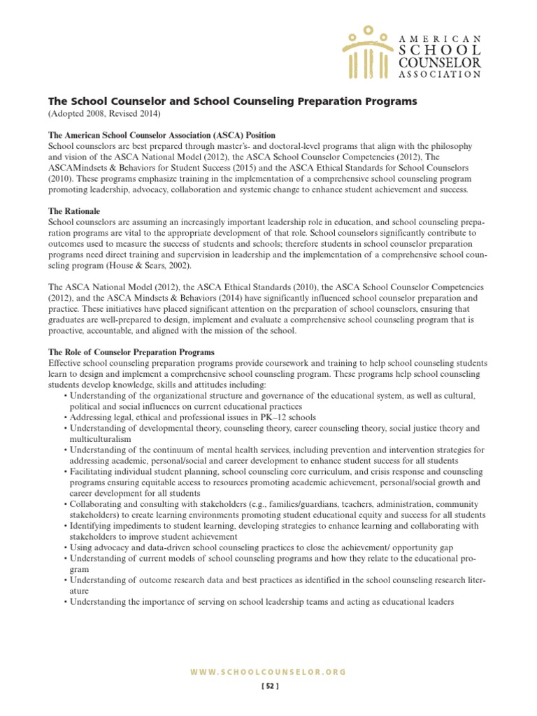 Ps Preparation | Download Free PDF | School Counselor | Counseling ...