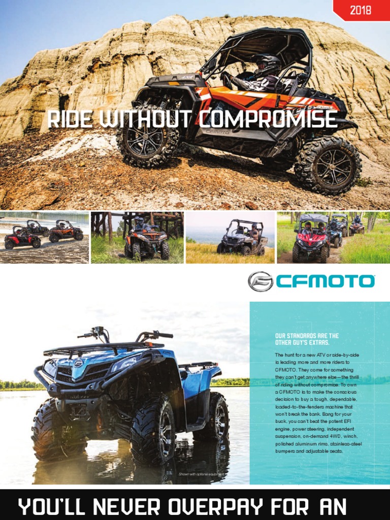 CFMOTO 2018 Brochure PDF | PDF | Four Wheel Drive | Fuel Injection
