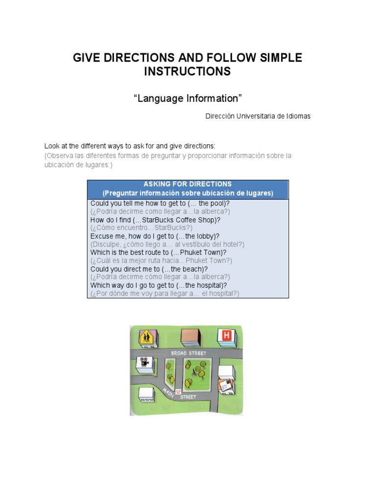 Giving Directions PDF | PDF | Semiótica | Ciencia cognitiva