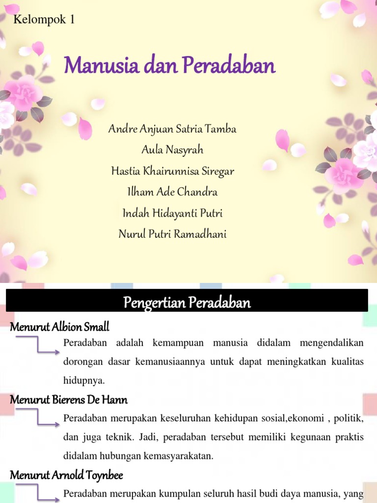 Definisi dan Runtuhnya Peradaban | PDF
