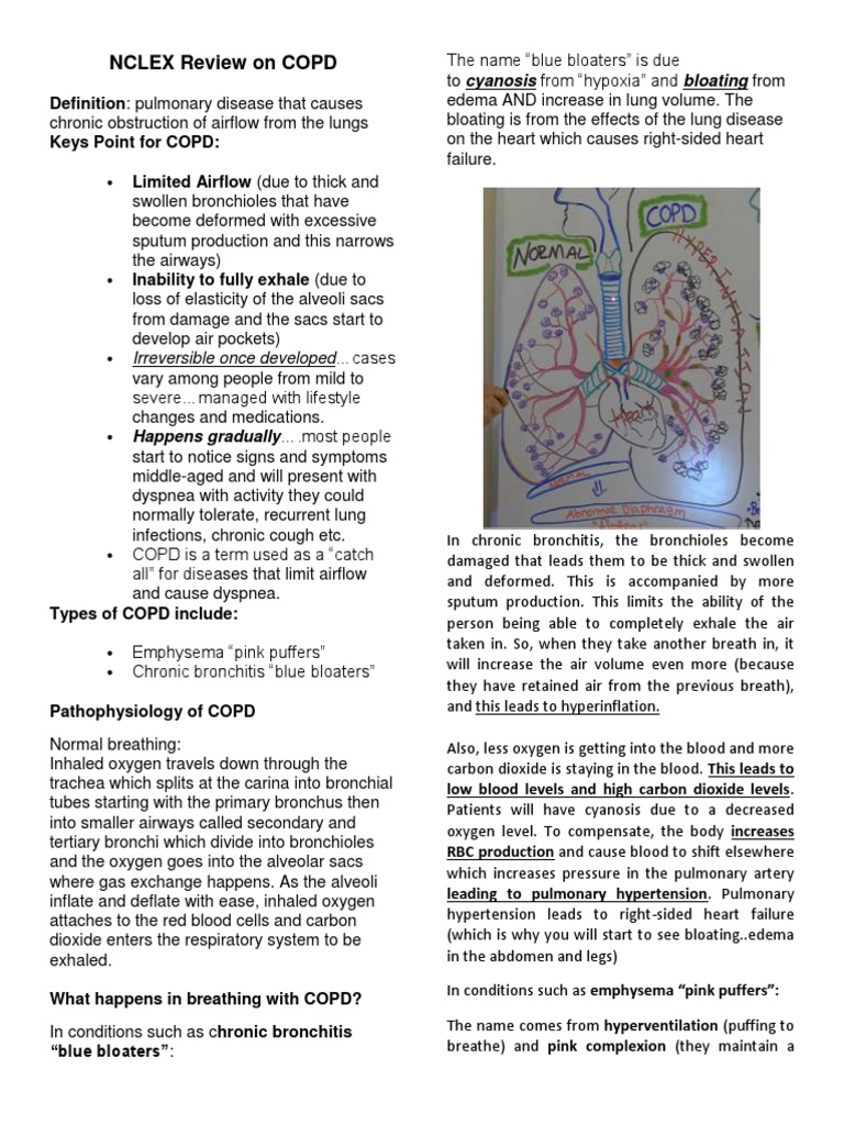 COPD Notes | Download Free PDF | Chronic Obstructive Pulmonary Disease ...