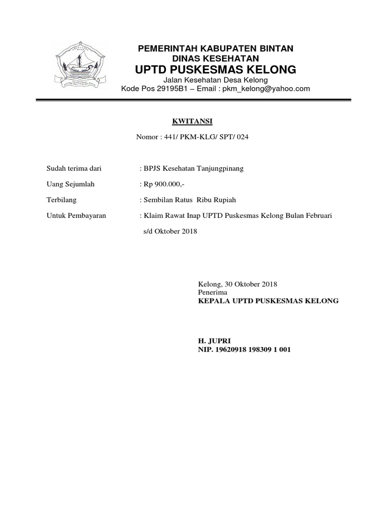 Kwitansi Rawat Inap | PDF