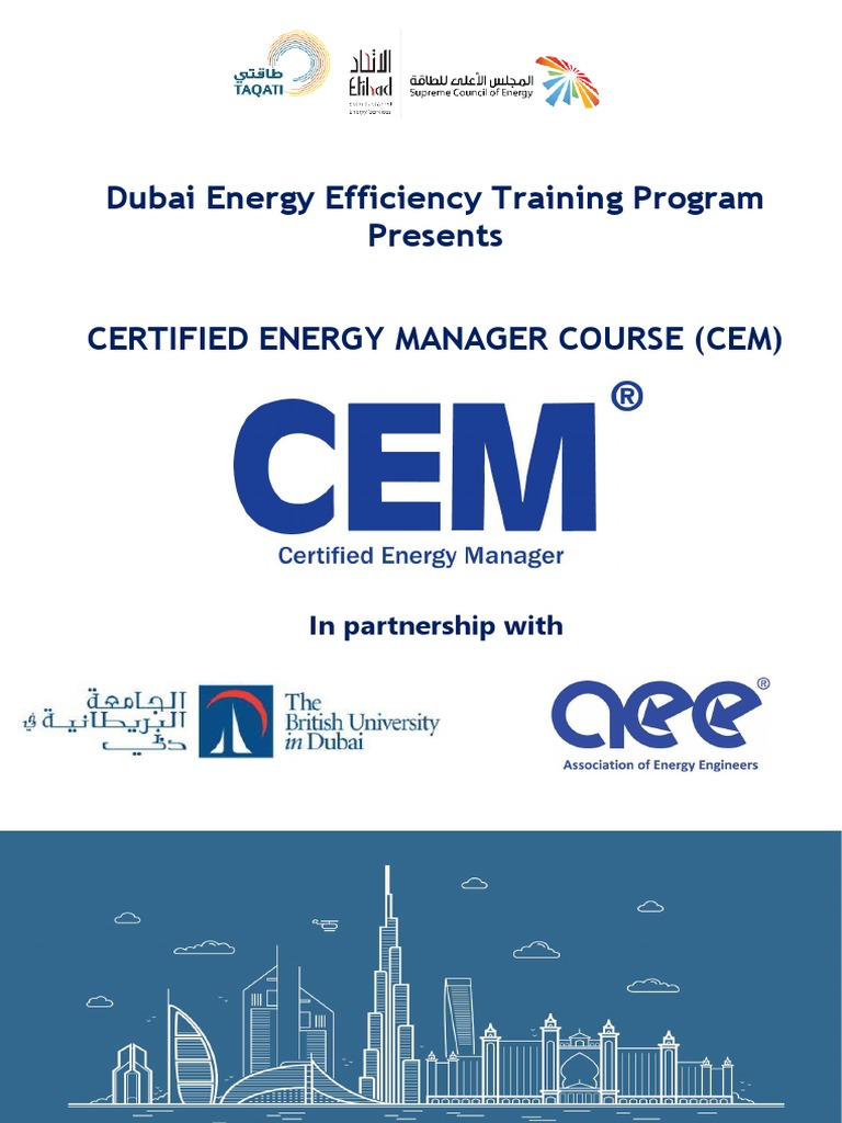 Dubai Energy Efficiency Training Program Presents Certified Energy ...