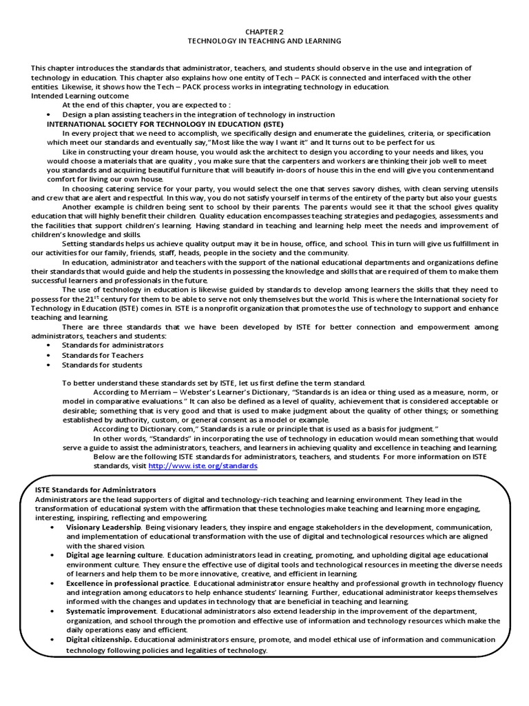 Educ Tech 2 Chapter 2 | PDF | Teachers | Teaching Method