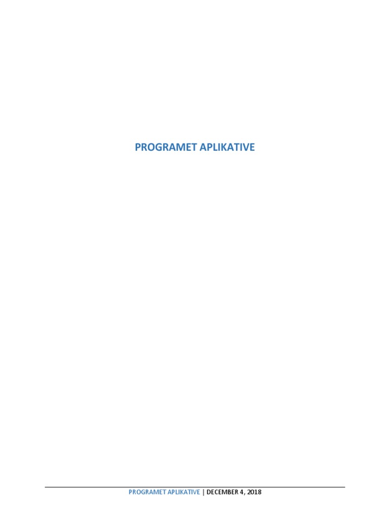 Programet Aplikative | PDF