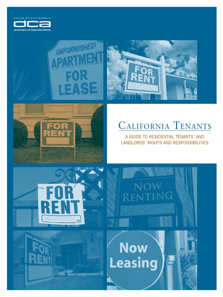 California Tenants Guide | PDF | Landlord | Leasehold Estate