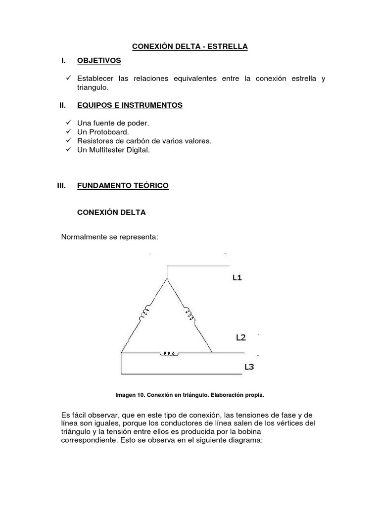 Análisis comparativo de las conexiones Delta y Estrella en circuitos ...