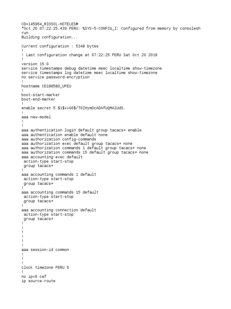 Cisco 1905 Plantilla | PDF | Ip Address | Transmission Control Protocol