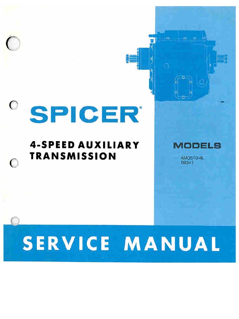 Spicer T210 R8341 Parts Manual PDF | PDF