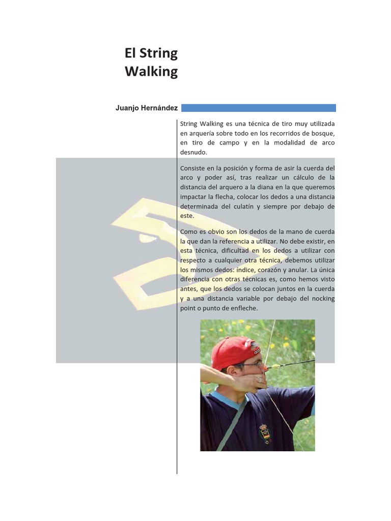String Walking | PDF | Tiro al arco | Armas de proyectiles