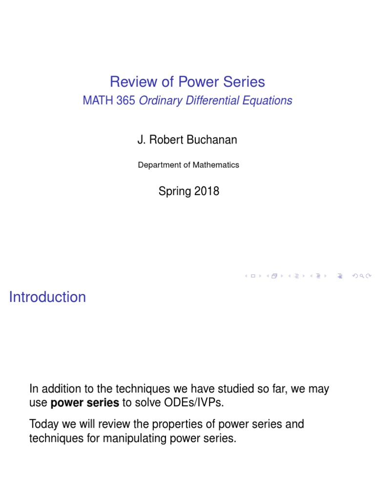 Power Series | PDF | Power Series | Series (Mathematics)