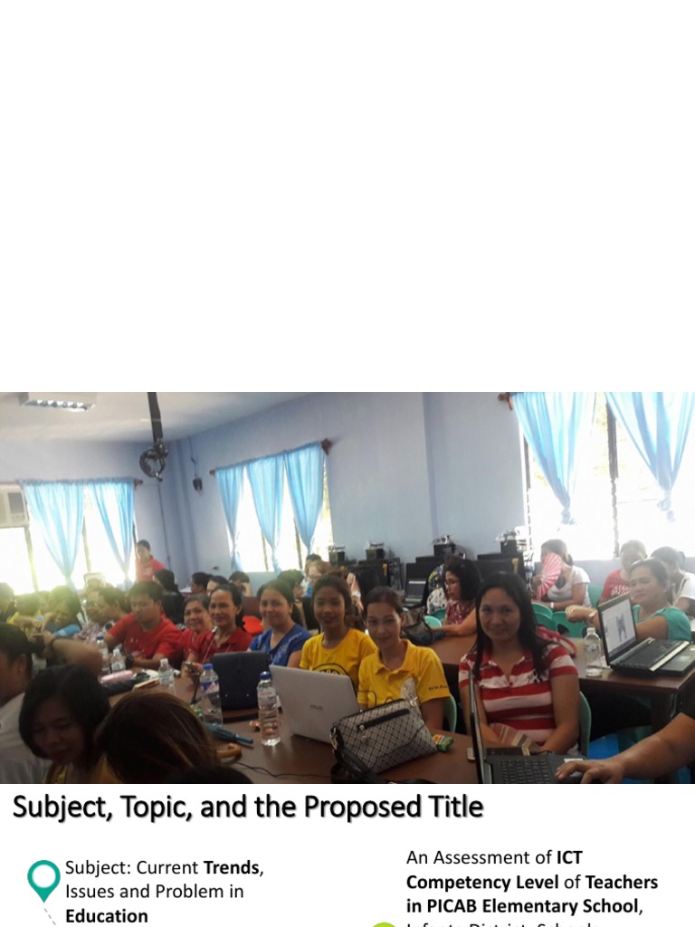 ICT Competency Level of Public School Teachers in The Philippines | PDF ...