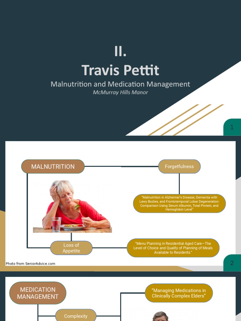 II. Travis Pettit: Malnutrition and Medication Management | PDF ...