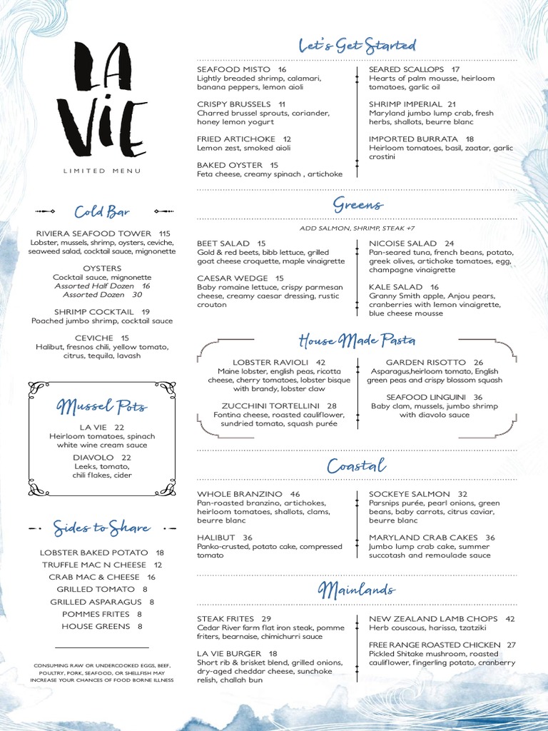 LaVie Menu - Compressed 1 | Download Free PDF | Viniculture | Beverages