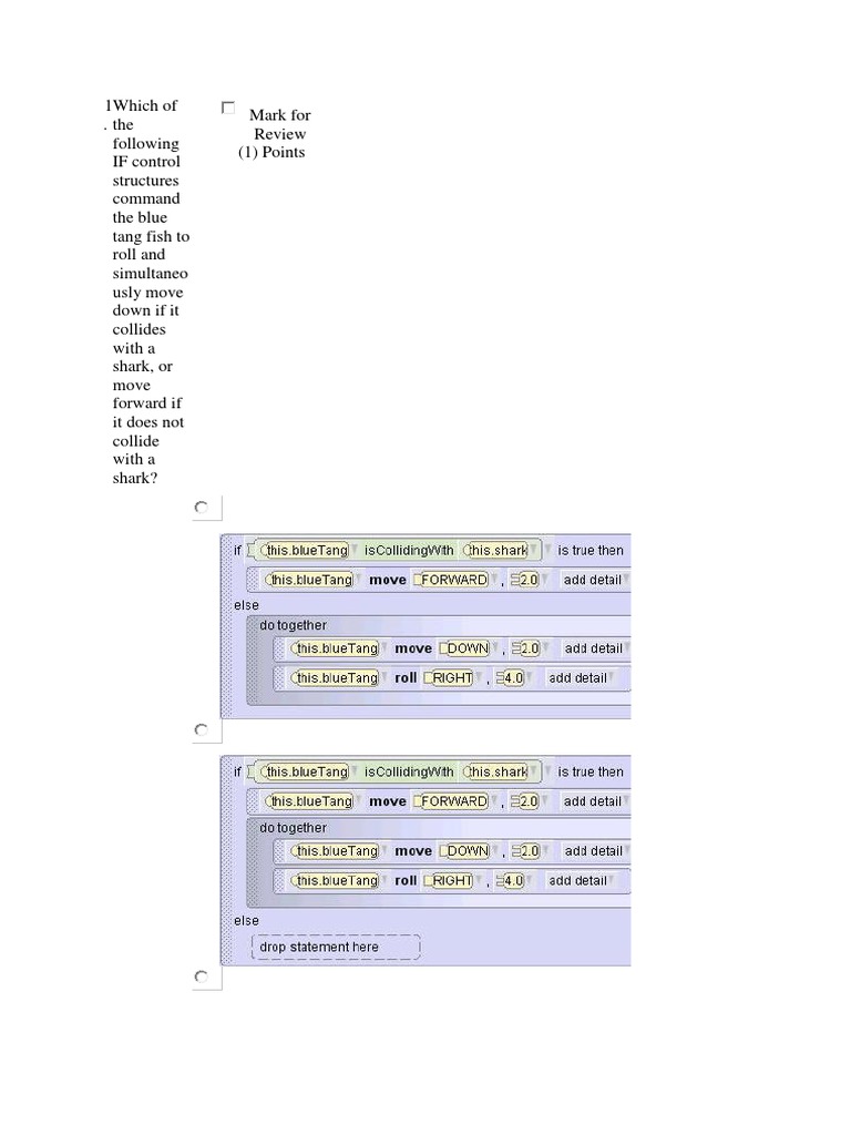 Alice & Greenfoot Programming Quiz | PDF | Inheritance (Object Oriented Programming) | Class ...