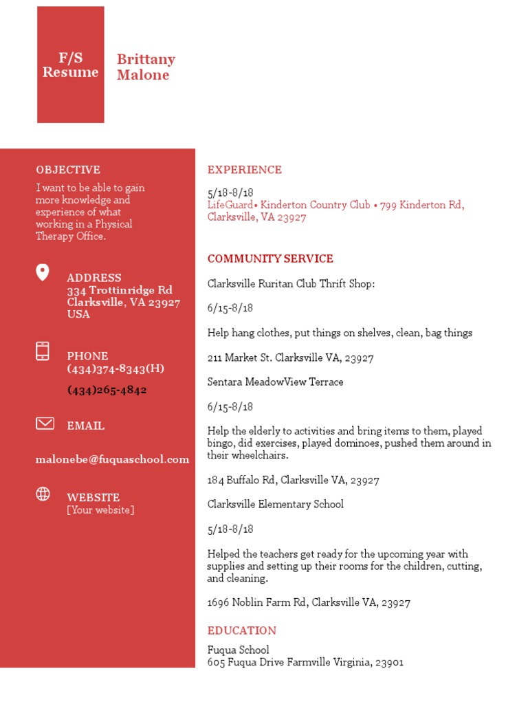 Brittany Resume-2 | PDF | Behavior Modification