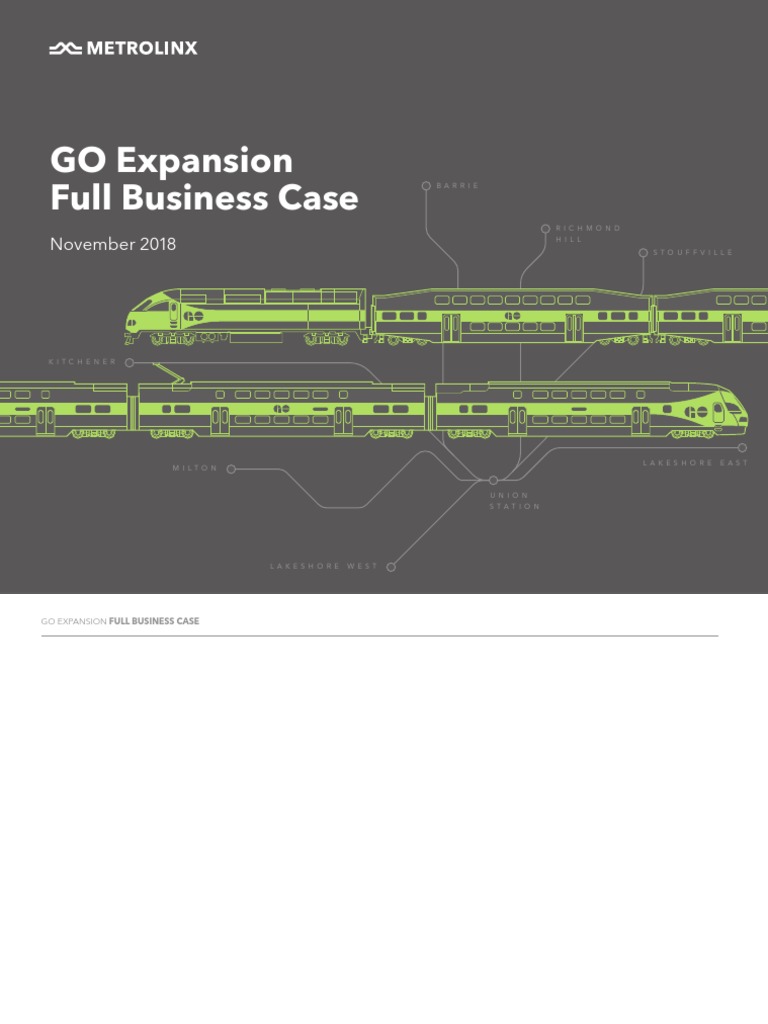 GO Expansion Full Business Case | PDF | Highway | Rail Transport